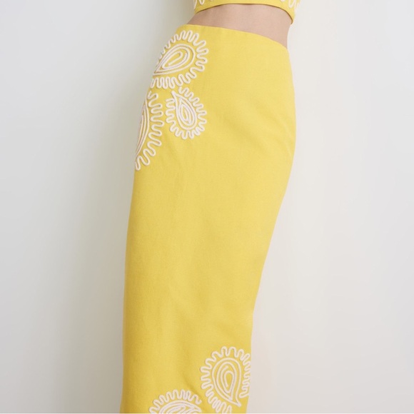 Significant Other | Skirts | Yellow Carly Maxi Pencil Skirt Paisley ...